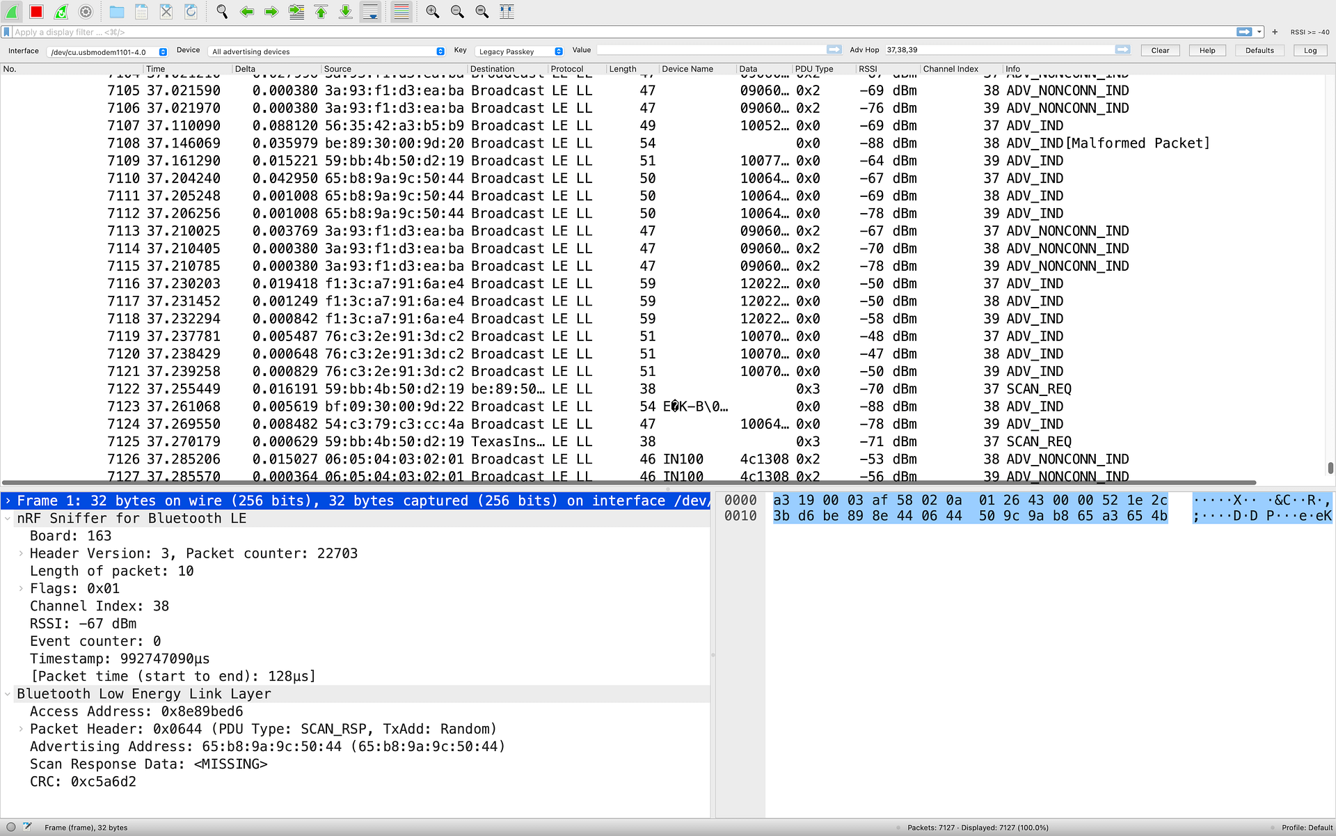 Master BLE Advertising Packet Analysis: nRF Sniffer & Wireshark