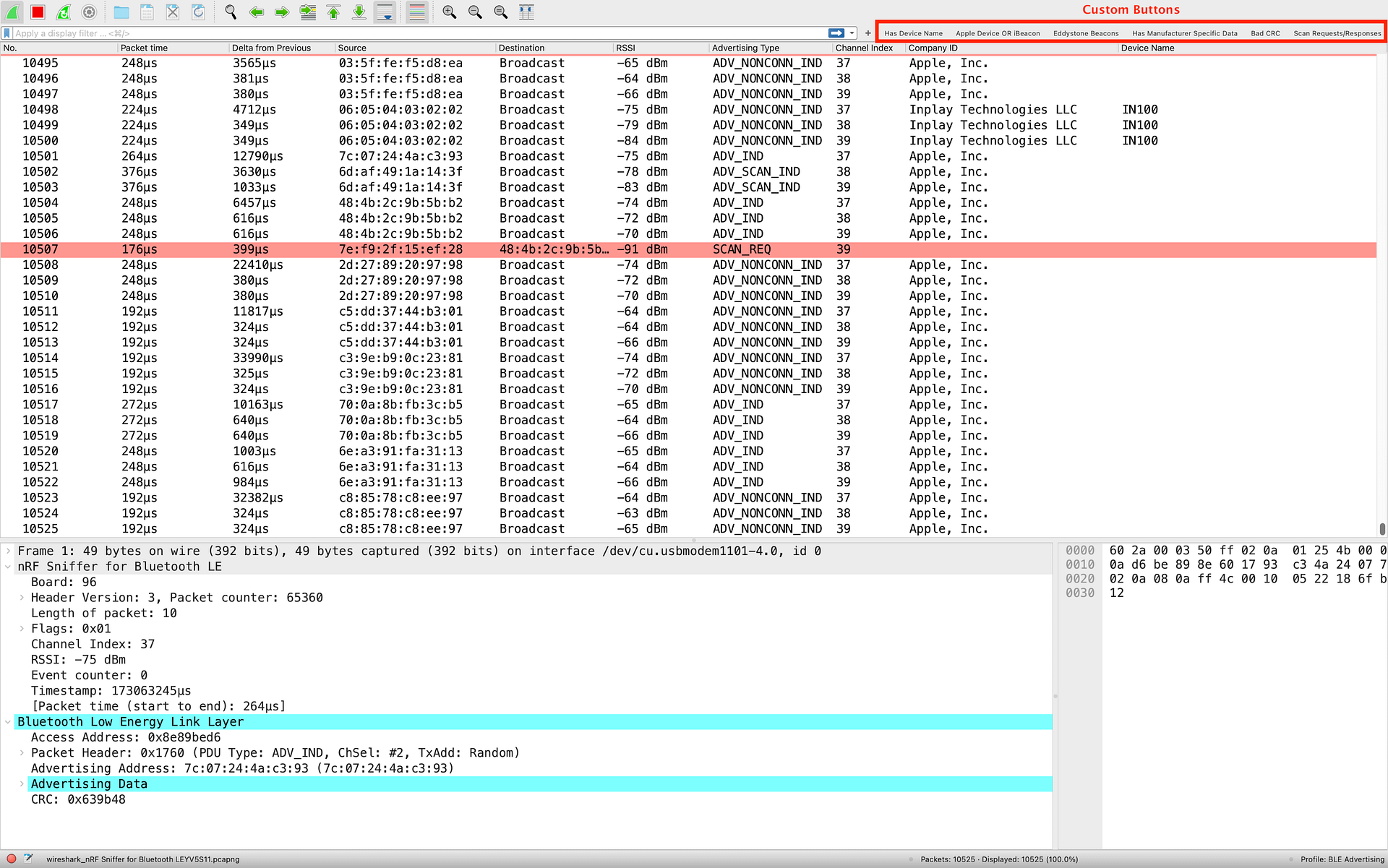 Master BLE Advertising Packet Analysis: nRF Sniffer & Wireshark